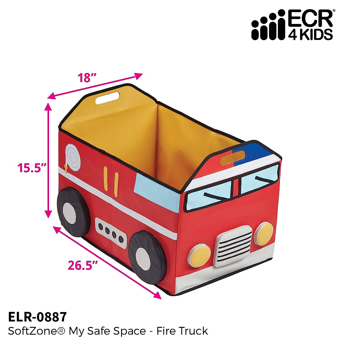 ECR4Kids SoftZone My Safe Space Toy School Bus for Kids