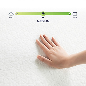 Best Price Mattress 14" Signature Green Tea Memory Foam Mattress, Cal King, White