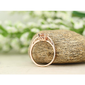 1ct Oval Morganite 14K Rose Gold Ring (7)
