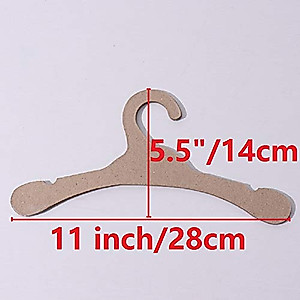 Cardboard Hangers, Environmentally Friendly Cardboard Hangers Baby, 50 Pieces of Baby Hangers, Durable, Wooden Baby Hangers Suitable for Baby Clothes Drying Storage