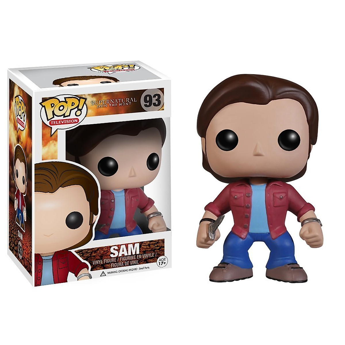 POP Supernatural - Sam Winchester Funko Vinyl Figure (Bundled with Compatible Box Protector Case), Multicolored, 3.75 inches
