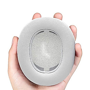 Aiivioll Replacement Ear Pads Compatible with E55BT Headphones Ear Pads Headset Ear Pads Protein PU Leather Ear Pads Repair Parts(Gray)