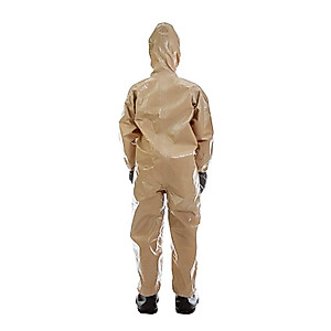 MIRA SAFETY Suit Disposable Protective Coverall with Hood and Elastic Cuff Size (YL)