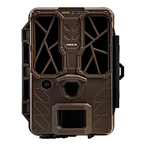 SPYPOINT FORCE-20 Trail Camera 20MP HD Video w/ 48x High Power LEDs & Infrared Boost Tech for GREAT NIGHT IMAGE, 80' Flash Range, Low Glow Backlit Setup LCD Screen