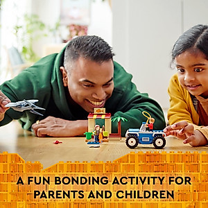 LEGO Jurassic World Pteranodon Chase 76943 Dinosaur Toy Set with 2 Minifigures and Buggy Car, Gift Idea for Kids 4 Plus Years Old