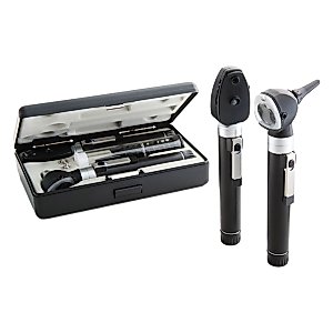ADC Otoscope/Ophthalmoscope Diagnostic Set, Pocket Size, Xenon Lamp, 2.5V, Hard Case, Diagnostix 5110N, Black