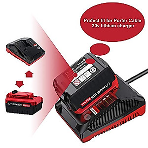 Dosctt 2 Packs 6.0Ah 20 Volt PCC685L Replacement Battery Compatible with Porter Cable 20V Lithium Battery PCC680L PCC682L PCC681L PCC685LP Cordless Tools Batteries