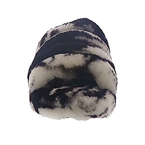 UGG Girls K Fluff Yeah Slide Marble Slipper, Black, 5 Big Kid