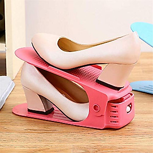 ASkinds 8PCS Shoe Slots Organizer, Adjustable Shoe Stacker Space Saver for Sneakers, Low Heels, High Heels, Sandals, Kids Shoes