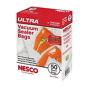 Nesco Heavy Duty Vacuum Sealer Bags- Quart 50 count
