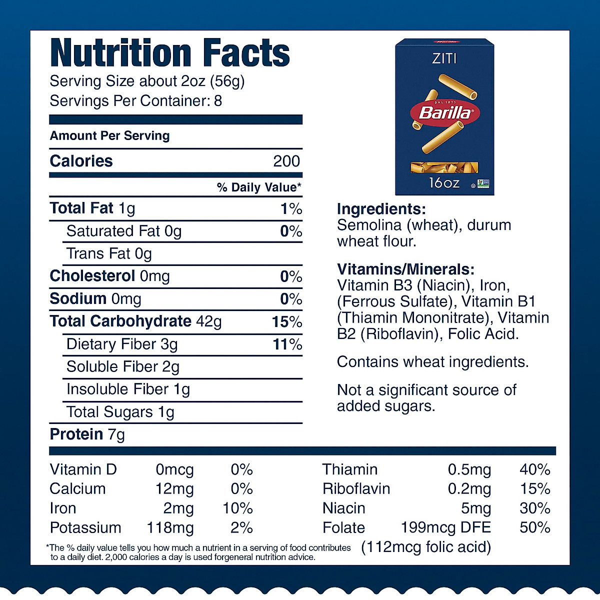 Barilla Ziti Pasta, 16 oz. Boxes (Pack of 12) - Non-GMO Pasta Made with Durum Wheat Semolina - Kosher Certified Pasta