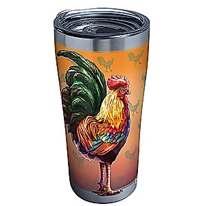 Tervis Rooster Pattern Insulated Tumbler, 1 Count (Pack of 1), Stainless Steel
