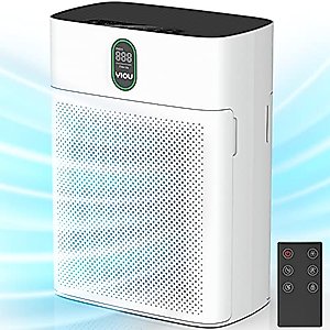 Air Purifiers for Home Large Room Up to 960 Sq Ft with Air Quality Sensors, YIOU H13 True HEPA Filter Remove 99.97% of Dust, Pet Dander, Smoke with Double-sided Air Inlet, 24dB for Bedroom, White