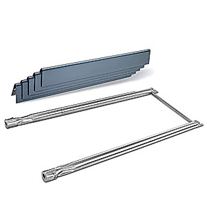 Uniflasy 7507 Grill Replacement Part Kit for Weber Genesis Silver A, Spirit 200 Series, Spirit 500, Spirit E-210, Spirit E-200, S-200, S-210 7507 Grill Burner Tube Set with 7535 Flavorizer Bar, 7534