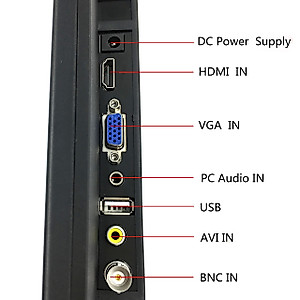 LOVPAIN10.1inch LCD Monitor with HDMI VGA USB AV BNC Support Input Source 366X768 IPS LCD Screen