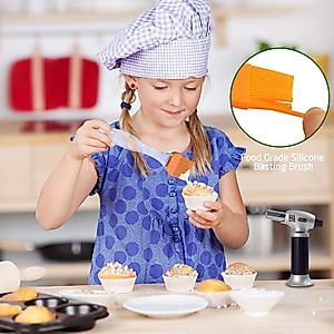 Culinary Blow Torch, Tintec Chef Cooking Torch Lighter, Butane Refillable, Flame Adjustable (MAX 2500°F) with Safety Lock for Cooking, BBQ, Baking, Brulee, Creme, DIY Soldering & more (Aluminum alloy)