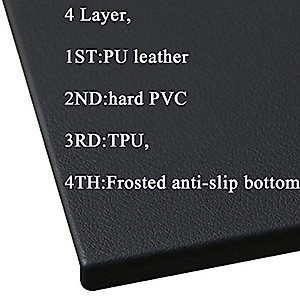 Safety Office Desk Pad Table Pad Blotter Protector Waterproof PU Surface Mouse Writing Mat with Full Lip