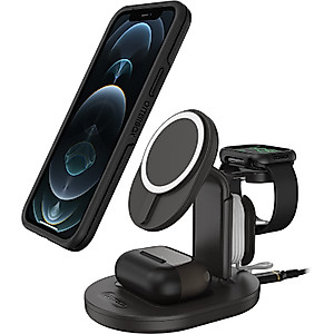 OtterBox 3-in-1 Wireless Charging Station 2.0 for MagSafe - BLACK