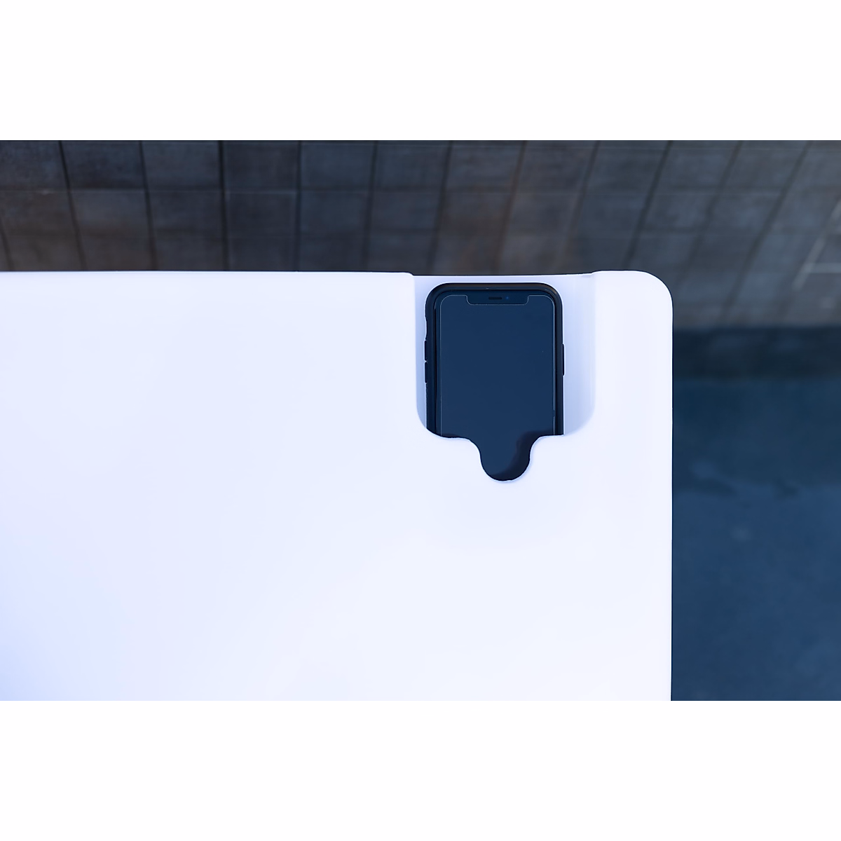 Cool Loungers in Pool Wave Lounge Chairs Set of 2 with Hourglass Side Table for Baja Sun Tanning Shelf Ledge, Handy Cell Phone Holder & Cup Holder, Suitable for Use in Water up to 6 Inches Deep, White