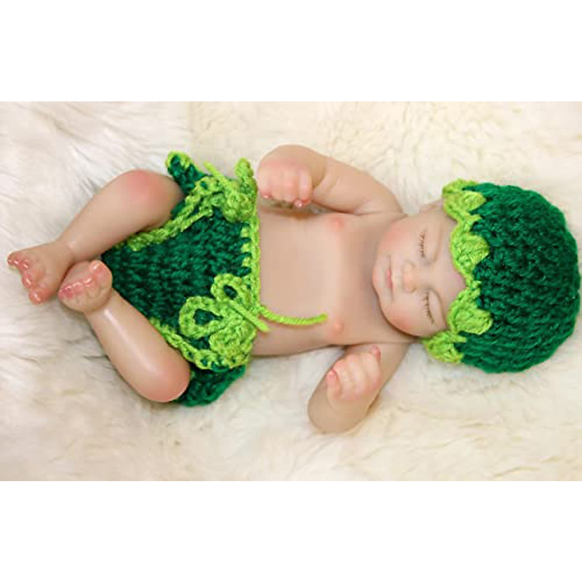 Wamdoll Miniature 10" Alive Beautiful Dreamer Newborn Baby Dolls Silicone Vinyl Full Body Washable for Girl