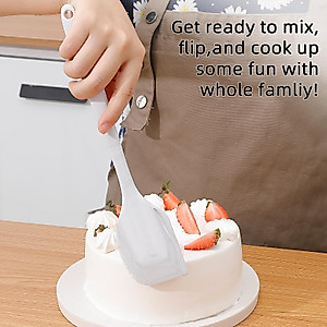 FIVETAS Food Grade Silicone Rubber Spatula Set for Baking,Cooking.High Heat Resistant Non Stick,Dishwasher Safe,Stainless Steel Core Handle,BPA-Free,Marbling set of 4