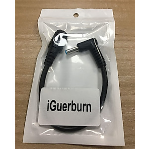 iGuerburn Female 7.4mm x 5.0mm to 4.5mm x3.0mm Male Charger Adapter Power Connector Converter Cable DC Jack for Dell Hp