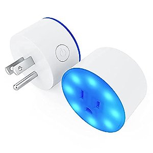 WiFi Smart Plug with Socket tuya Smart Life app Remote Control Outlet Compatible with Alexa and Google Home dimmable RGB LED Night Light