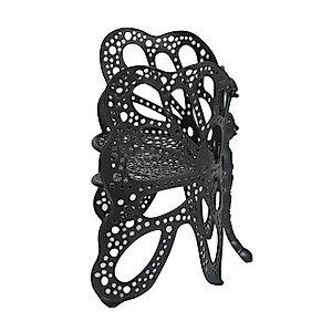 Flowerhouse FHBFB06 Butterfly Bench Patio Furniture & Accessories, Black