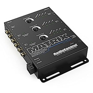 AudioControl Matrix Plus Black Six Channel Line Driver with Remote Level Control Input