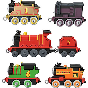 Fisher-Price Thomas Friends of Sodor 5-pack die-cast push-along toy train engines for preschool kids ages 3 years and older [Amazon Exclusive]