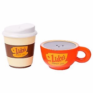 Silver Buffalo Gilmore Girls Latte Mug Ceramic Salt and Pepper Shaker