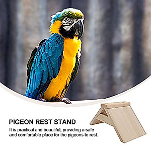 POPETPOP Parrot Toys 2Pcs Dove Rest Stand Bird Perches for Dove Pigeon and Other Birds Plastic Pigeon Perches Roost Bird Dwelling Stand Support Cage Accessories Bird Toys