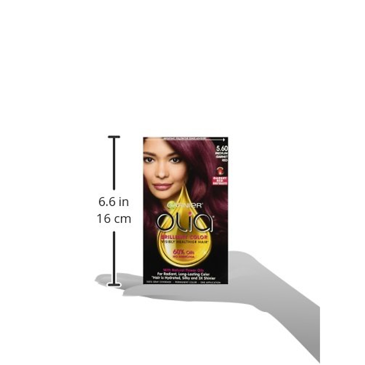 Garnier Olia Ammonia Free Hair Color [5.60] Medium Garnet Red 1 ea