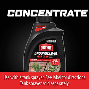 Ortho GroundClear Year Long Vegetation Killer1, Concentrate, Kills Tough Weeds and Prevents Re-Growth Up to 1 Year, 32 oz.