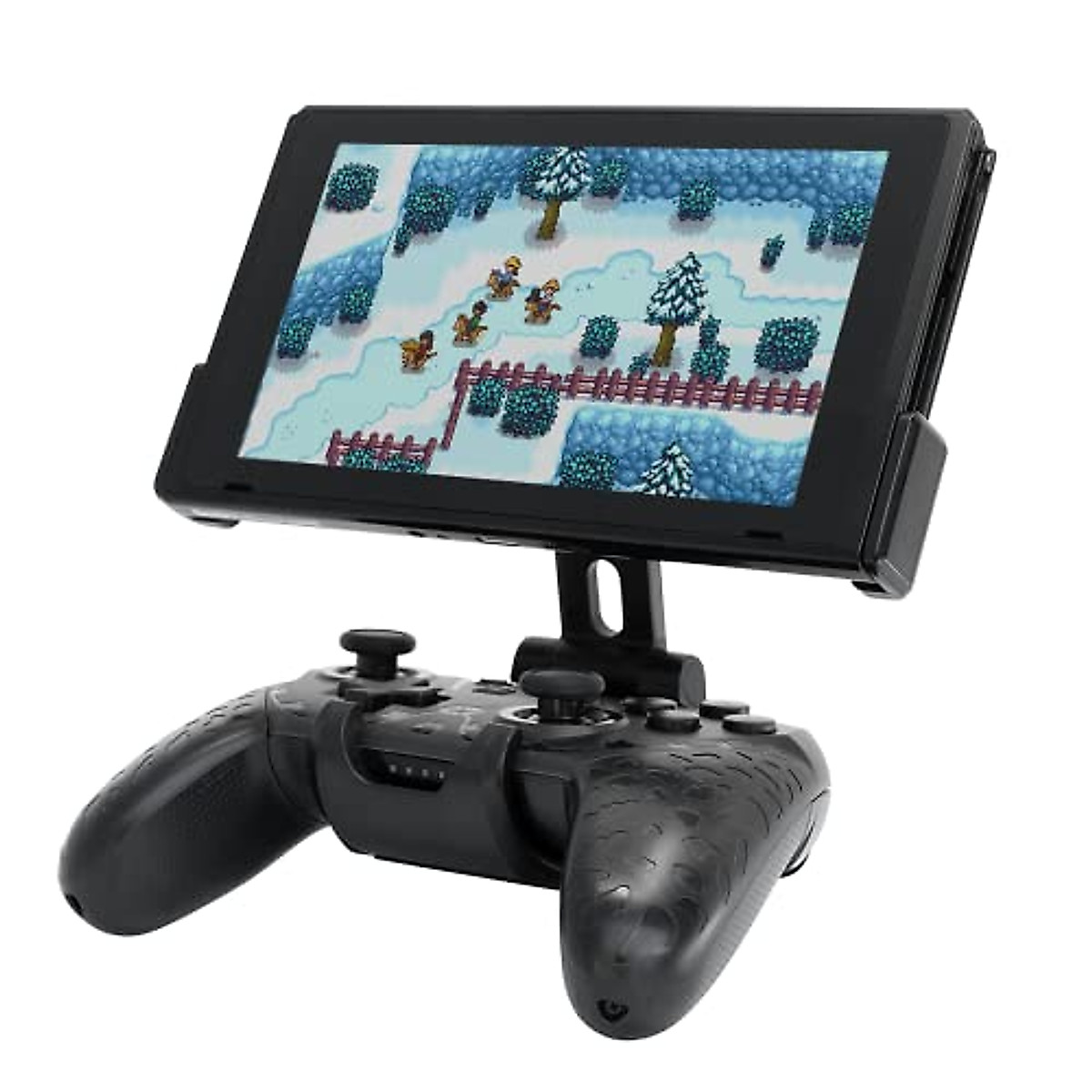 Fixture S1 Ultra Bundle Gaming Console Monitor Mount and Game Controller Compatible with Nintendo Switch, Adjustable Video Game Holder Stand Clip, Includes Carrying Case