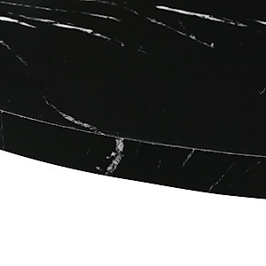 Uolfin Nesting Coffee Table, Marble Veneer Top, and Gold Foil Legs