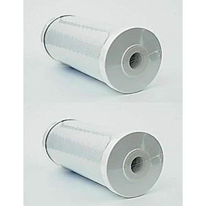 CFS – 2 Pack Coconut Shell Carbon Block Water Filter Cartridges Compatible with WHA4BF5 Models – Remove Bad Taste & Odor – Whole House Replacement Water Filter Cartridge - 5 Micron - 10" x 4.5", White