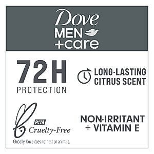 Dove Men+Care Extra Fresh Men's Antiperspirant Deodorant Stick Extra Fresh Twin pack With 72-hour sweat & odor protection with 1/4 Moisturizing Cream & Long-lasting Citrus Scent 2.7 oz