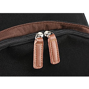 KAYOND Casual Style Lightweight canvas Laptop Bag/Durable Travel backpacks/Rucksack for Men&Women/Fashion Backpack Fits 15 inch Notebook (Black)