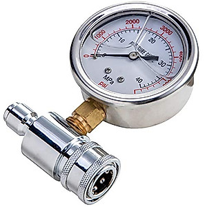 Raincovo Pressure Washer Gauge, 6000 PSI, 3/8 Inch Quick Connect, Pressure Gauge for Power Washer