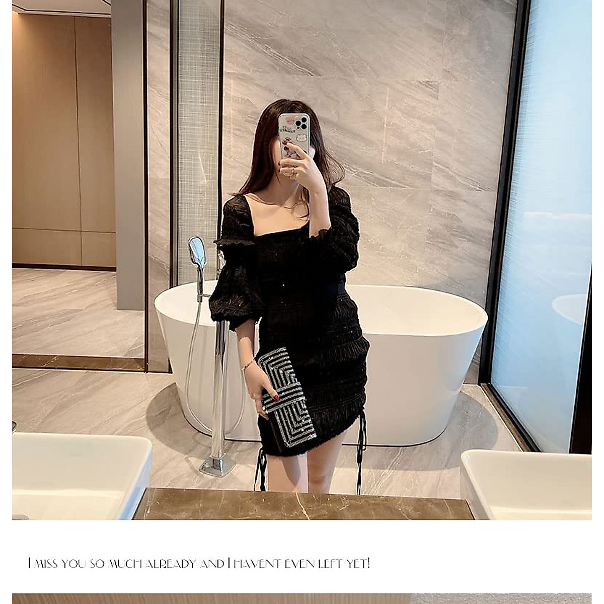 Women Evening Rhinestone Bags,Wedding Cocktail Prom Clutches Party Sparkling Rhinestone Purse (Black)