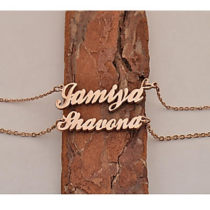 GR859C Kennedy Name Necklaces for Women Dainty Choker Gold Plated Real Stainless Steel Personalized Jewelry