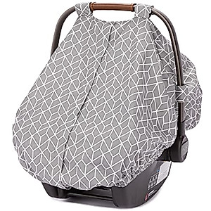 Diono Infant Car Seat Cover, Universal Weather Protection Canopy for Baby, Adjustable and Breathable with Insect Net, Gray