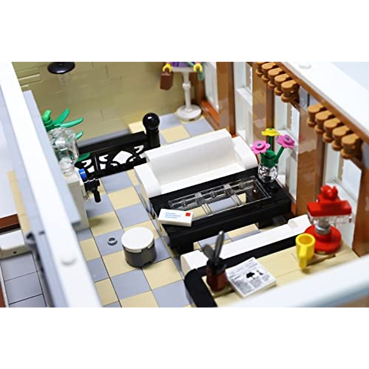 General Jim's Crystal Palace City Modular Building Blocks MOC 2 Floor Shopping Store 3804 Piece Building Blocks Bricks House Toy Building Set with All Accessories Shown for Teens and Adults