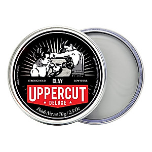 Uppercut Deluxe Clay, Strong Hold, Low Shine, 2.5 Ounces