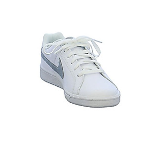 Nike Womens Court Royale Leather Low Top Lace Up Fashion White Size 8.5