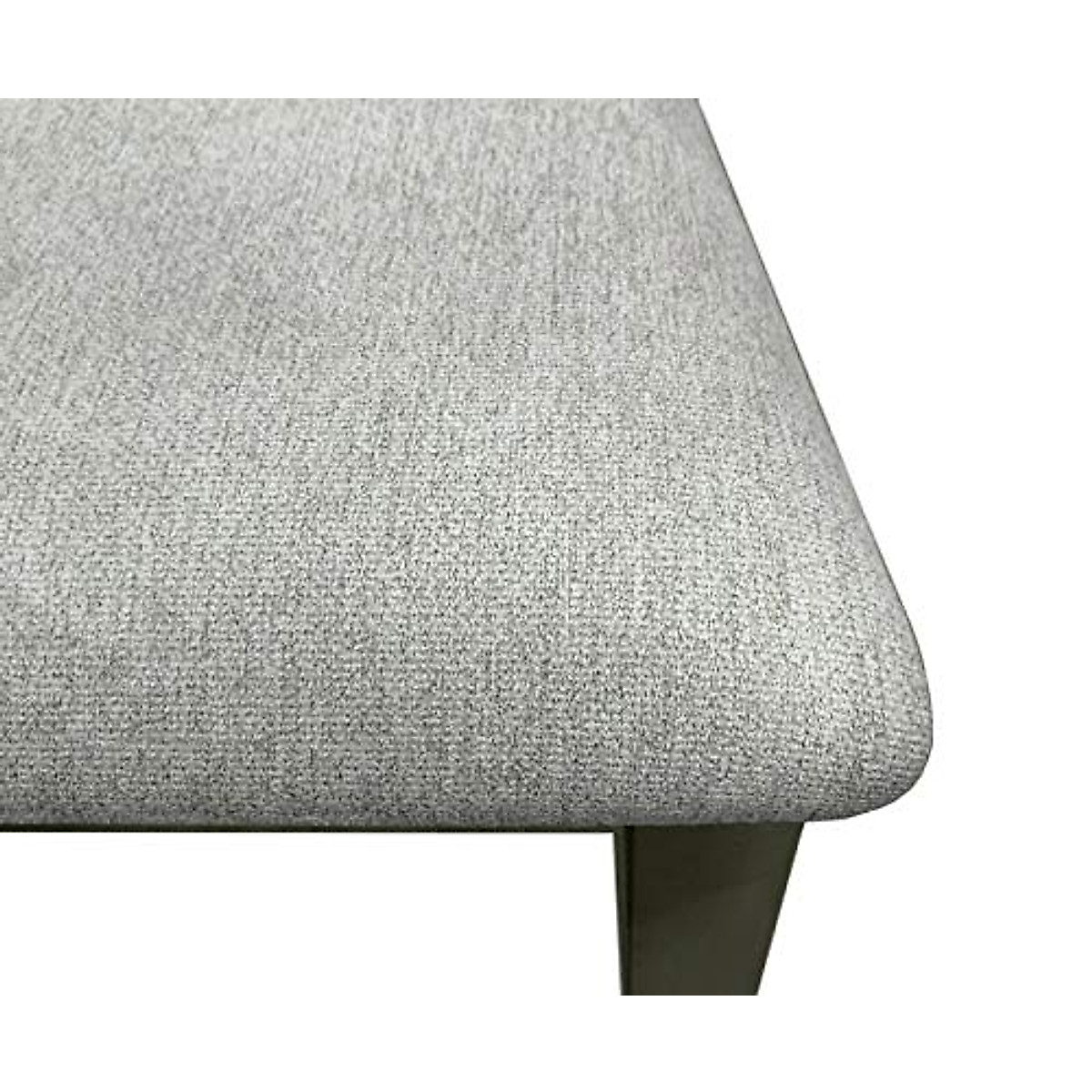 GTU Furniture Set of 2 Wood Dining Chair, Armless Chair Accent Solid Wood Modern Style in Grey