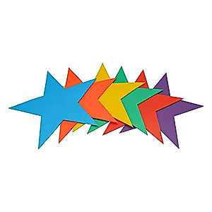 Eco Walker Flat Spot Marker Waterproof Directional Floor Arrow Temporary Direction Sign Anti-Slip Arrow Sign for Floor Carpet Indoor Outdoor Application (Star)