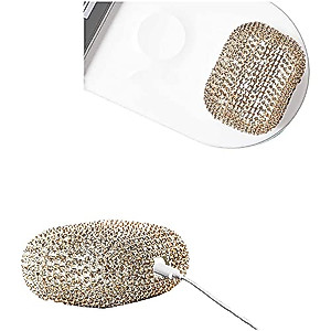 SaharaCase Rhinestone Case for Apple AirPods 3 (2021 3rd Generation) [Rugged] Full Body Protection Antislip Grip Slim with Keychain - Gold