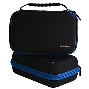 New 3DS XL Case, New 2DS XL Case, Deluxe Hard Protective Carrying Case for New Nintendo 3DS XL, 2DS XL - Fits AC Wall Charger, Travel Case with 16 Game Storage Holders - Blue